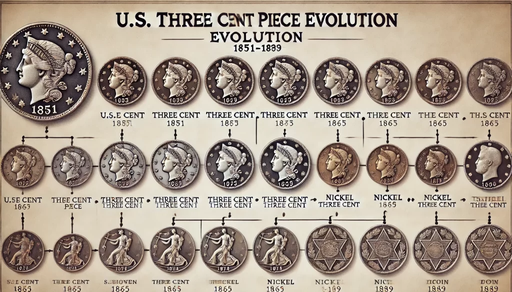 Three Cents (1851-1889) – American Coin Evolution